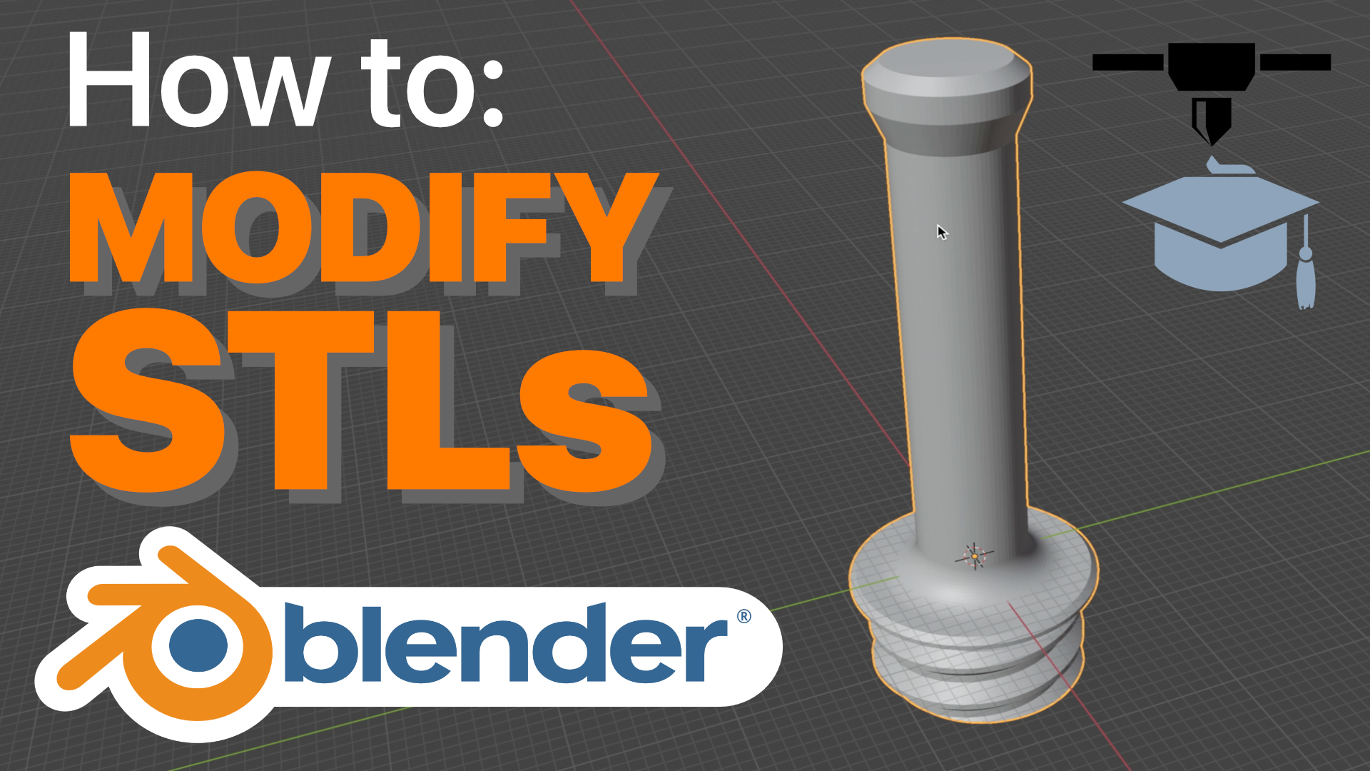 How To Modify Stl Files In Blender 3d Printer Academy 6855