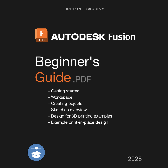 Autodesk Fusion Free PDF Guide – 3D Printer Academy