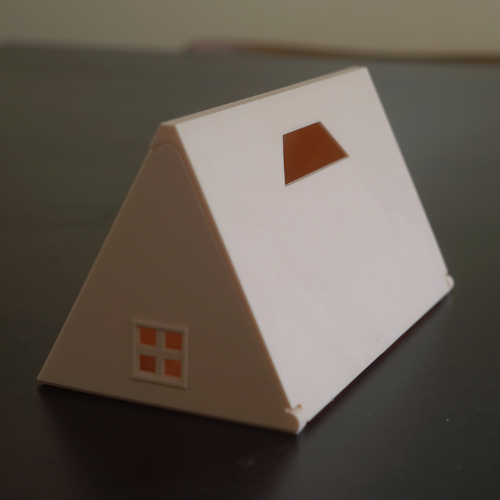 A-Frame Dollhouse, Fold-n-Go A Frame Doll house, Dollcabin, Minimal Do ...